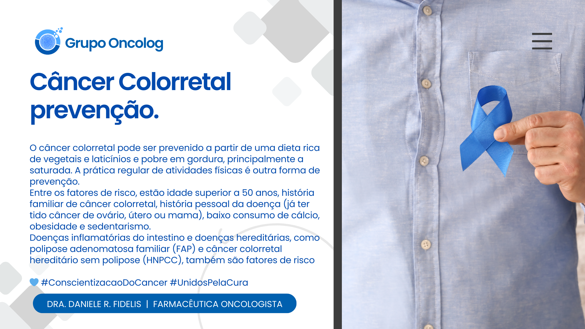 Câncer Colorretal prevenção. - Oncolog Medicamentos Especiais